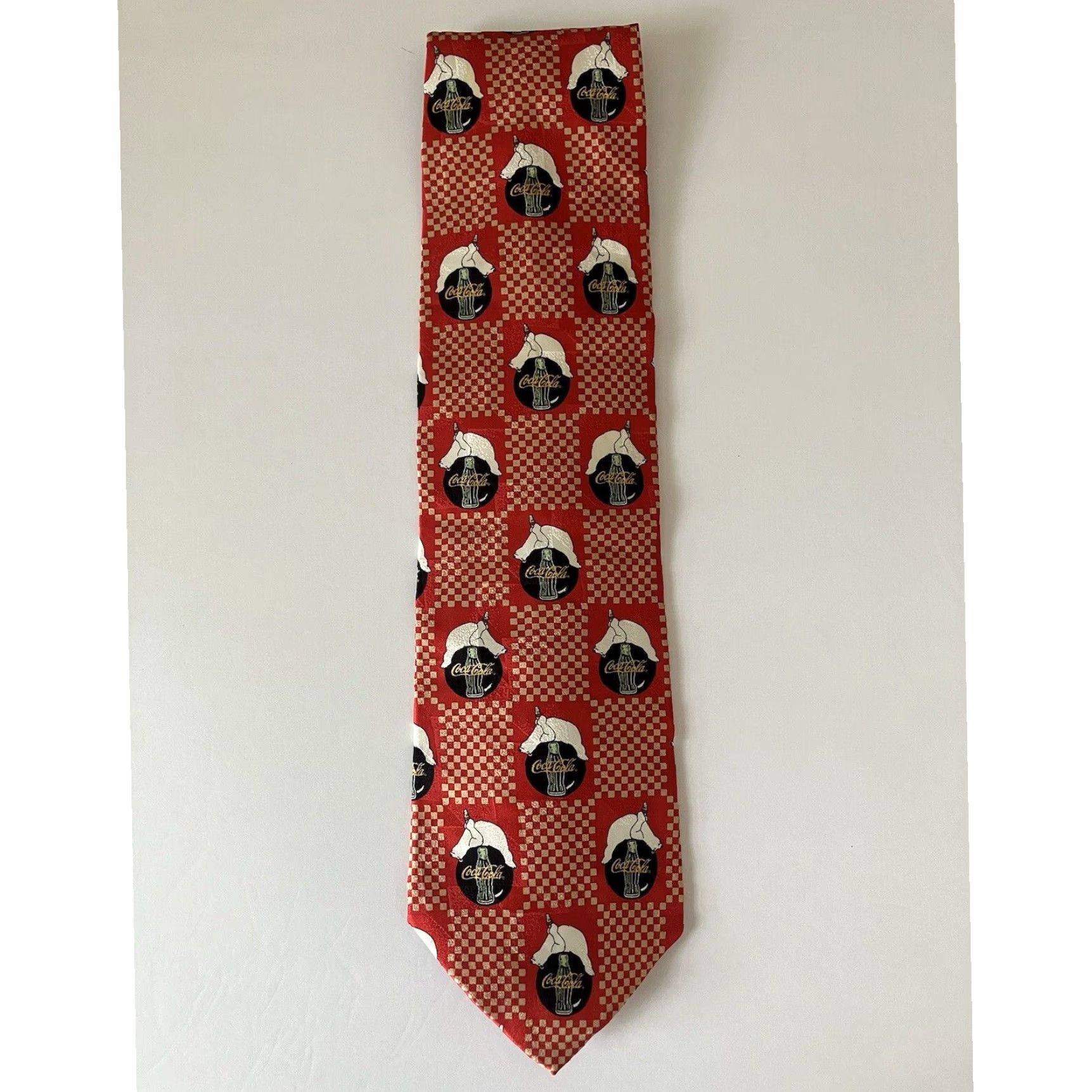 Vintage Coca Cola Iconic Brand Ambassador Mens Necktie Featuring Silk ...
