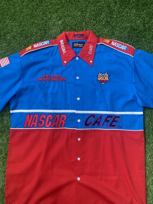 Vintage NASCAR Cafe Button Down Pit Crew Shirt | Grailed