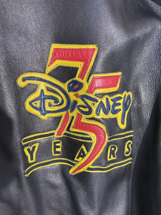 Disney Limited Edition Disney 75th Leather Jacket | Grailed