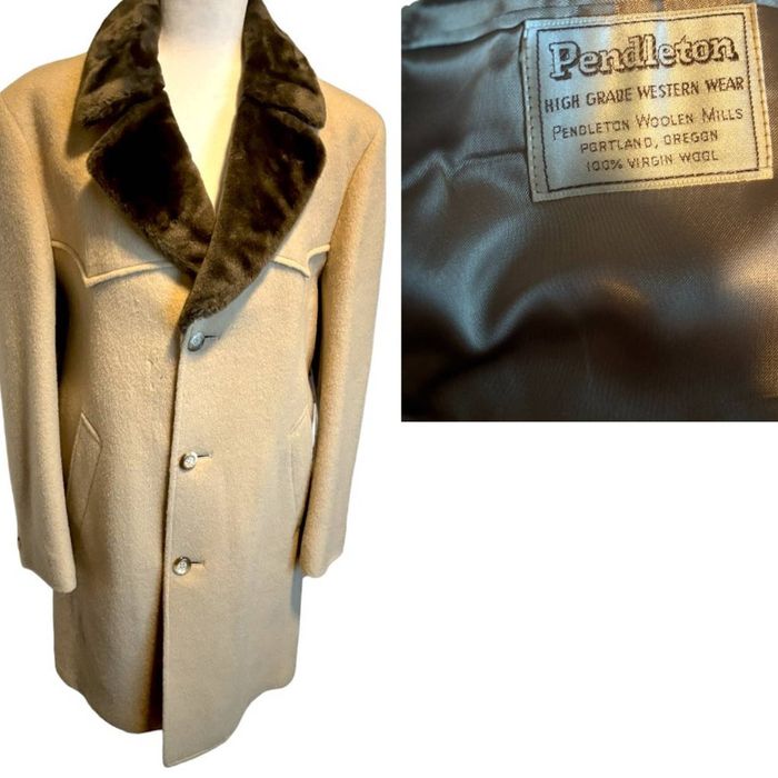 Pendleton VINTAGE PENDLETON 100% VIRGIN WOOL TRENCH COAT MED/LARGE | Grailed