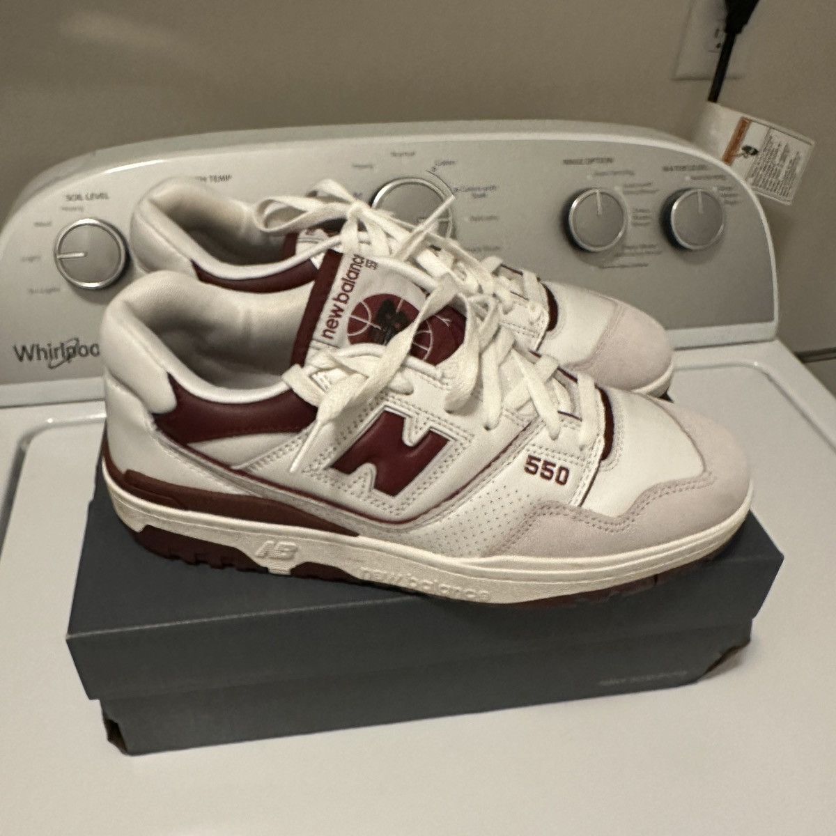 New Balance 550 NB BURGUNDY | Grailed