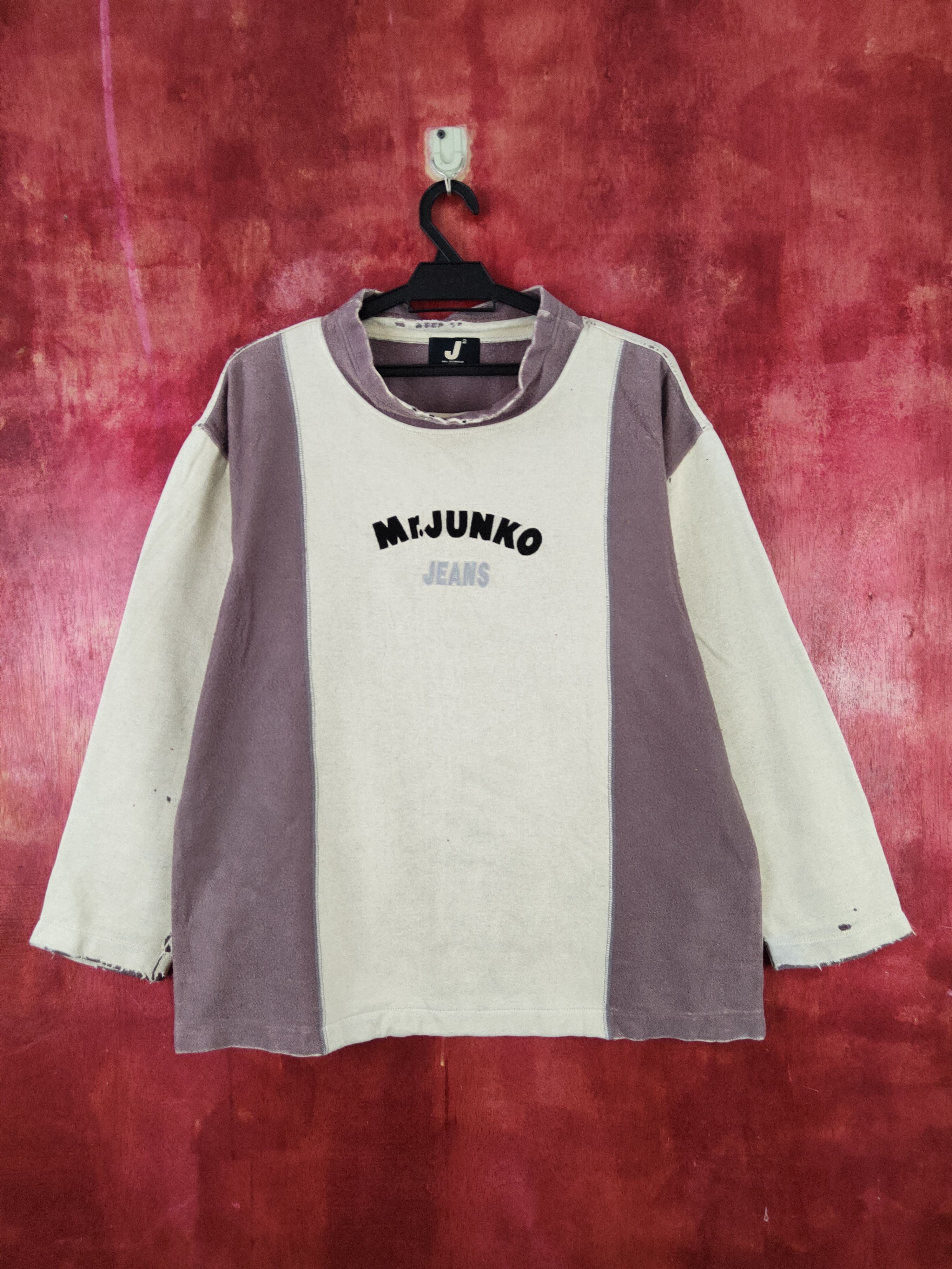 Vintage Mr.Junko ripped vintage Faded Sweatshirts #S2132 | Grailed