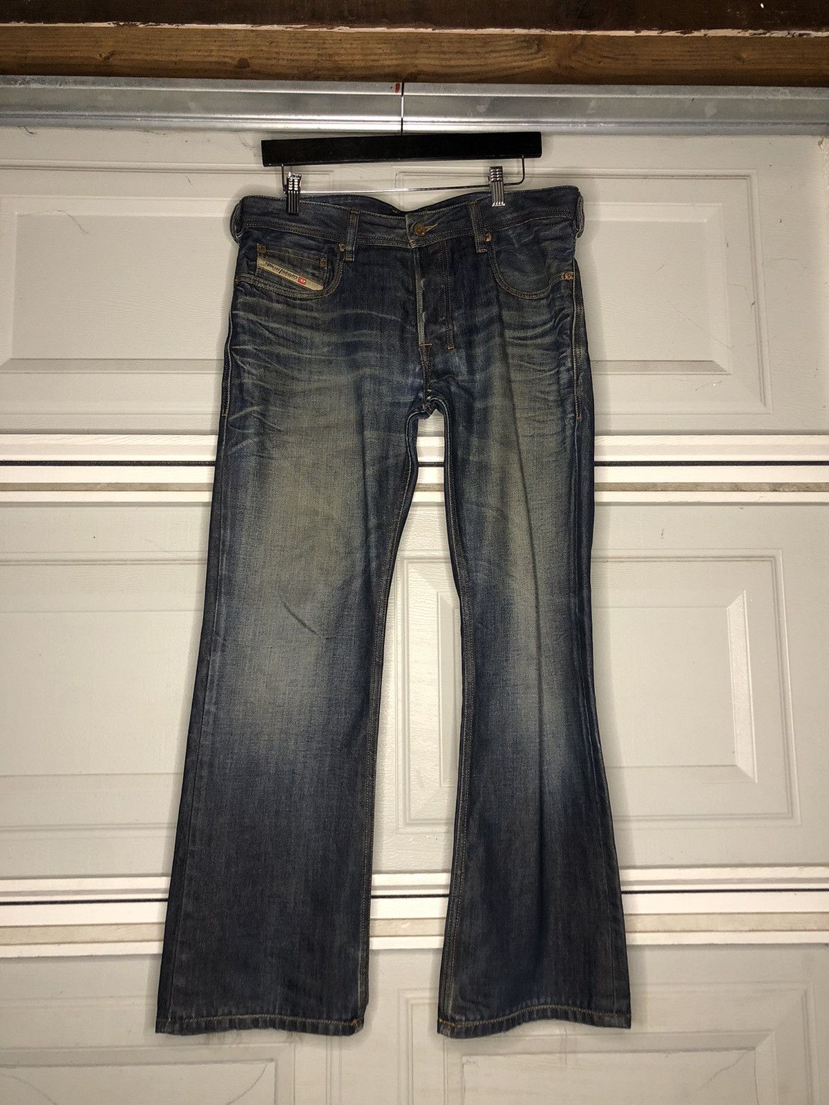 Diesel Diesel Viker R Box Distressed Baby Blue Denim Jeans Y2k | Grailed