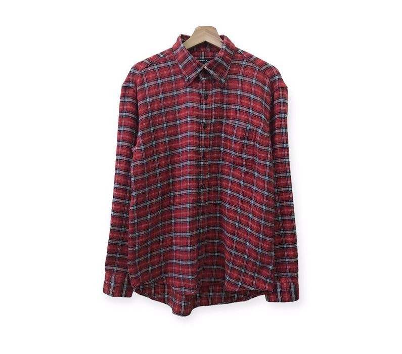 Vintage First Down USA Plaid Tartan Flannel Shirt | Grailed