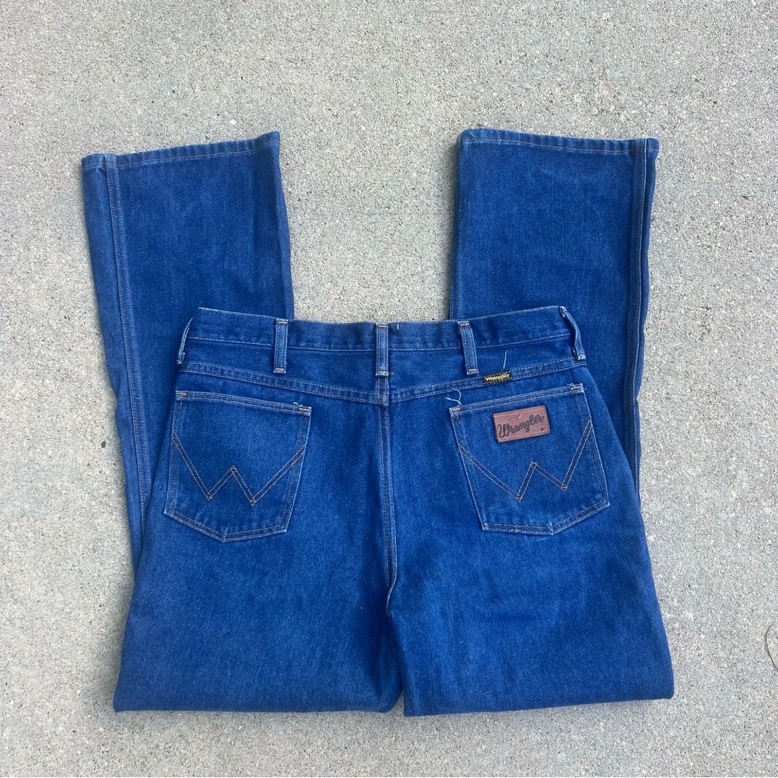Wrangler 70s Wrangler No Fault Bell Flare Cowboy Cut Jeans 945 36x32 ...