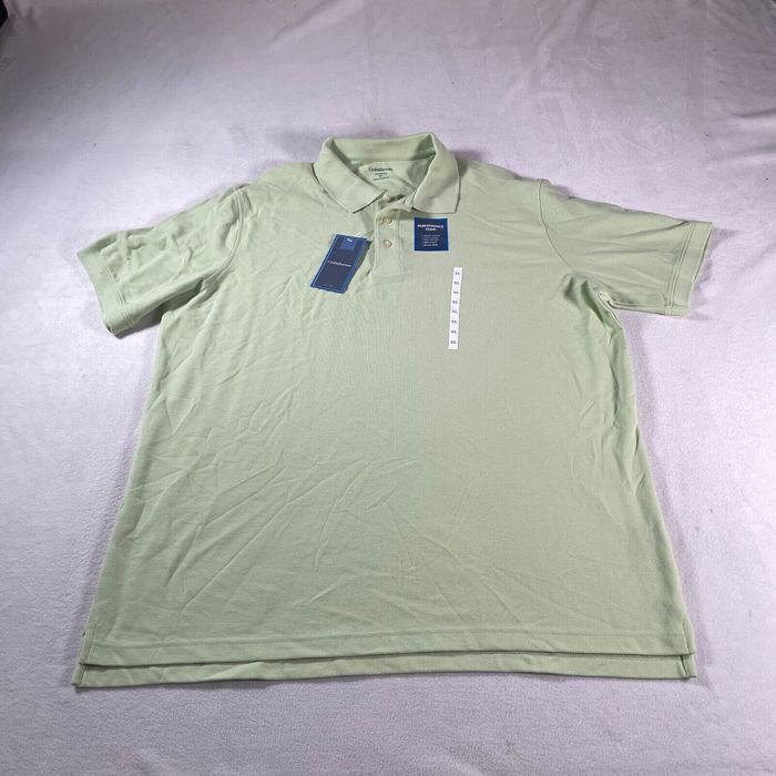 Croft & Barrow Croft And Barrow Polo Shirt Mens Large Green Performance ...