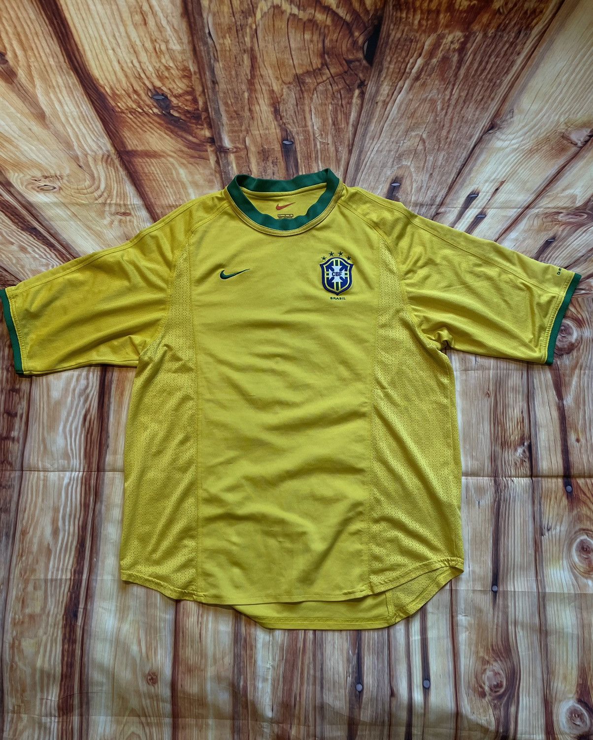 Nike × Streetwear × Vintage 1998 Nike Brazil #10 Rivaldo Blokecore Rare ...