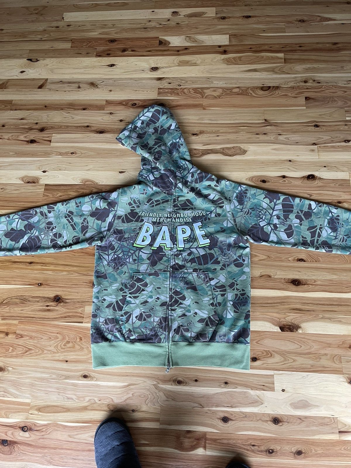 Bape × Marvel Comics Bape x Marvel Spider Man Full Zip Hoodie | Grailed