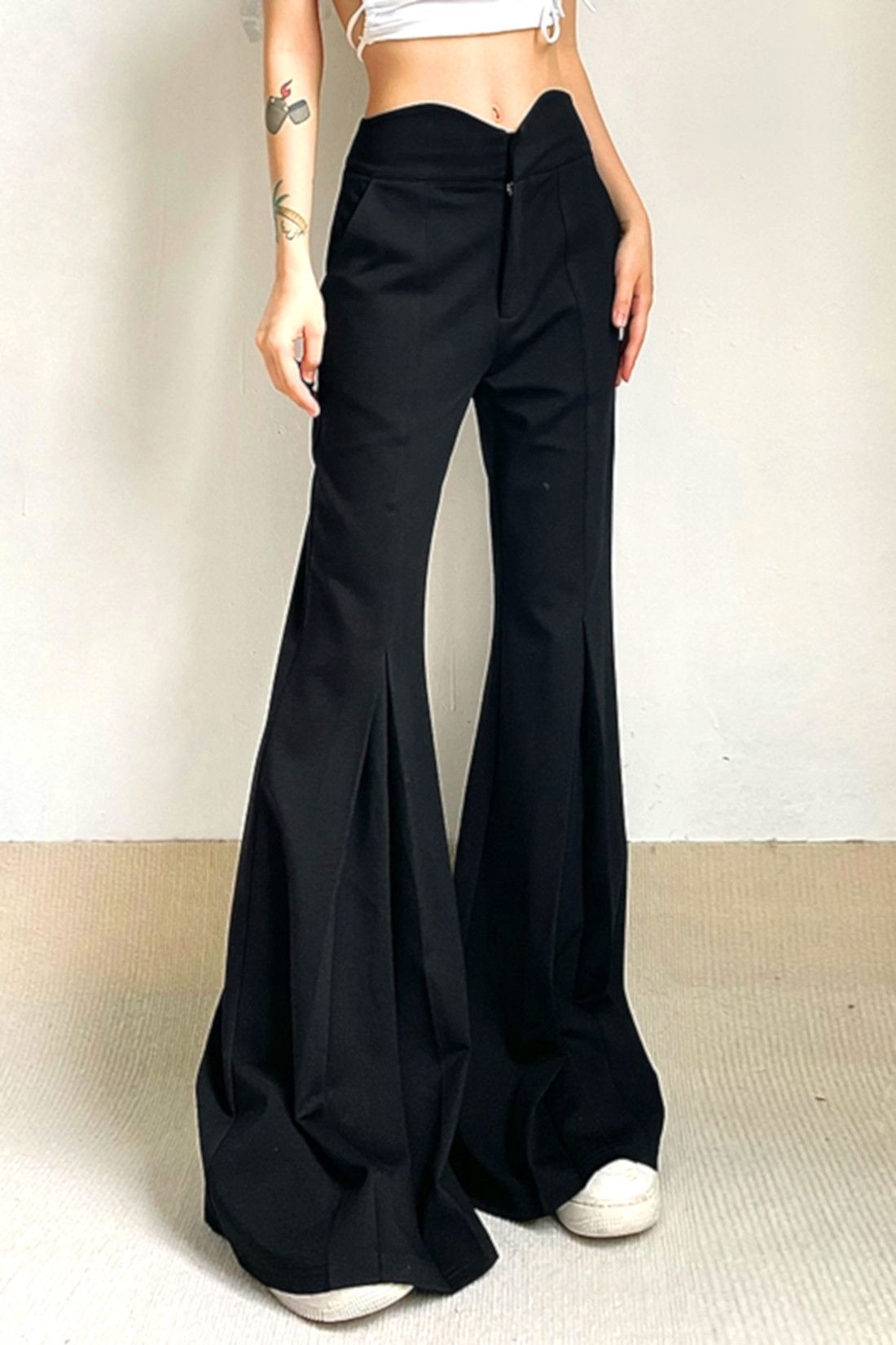 Designer Stunning Punk Hippie Oversize Flare Wideleg Pants Unique | Grailed