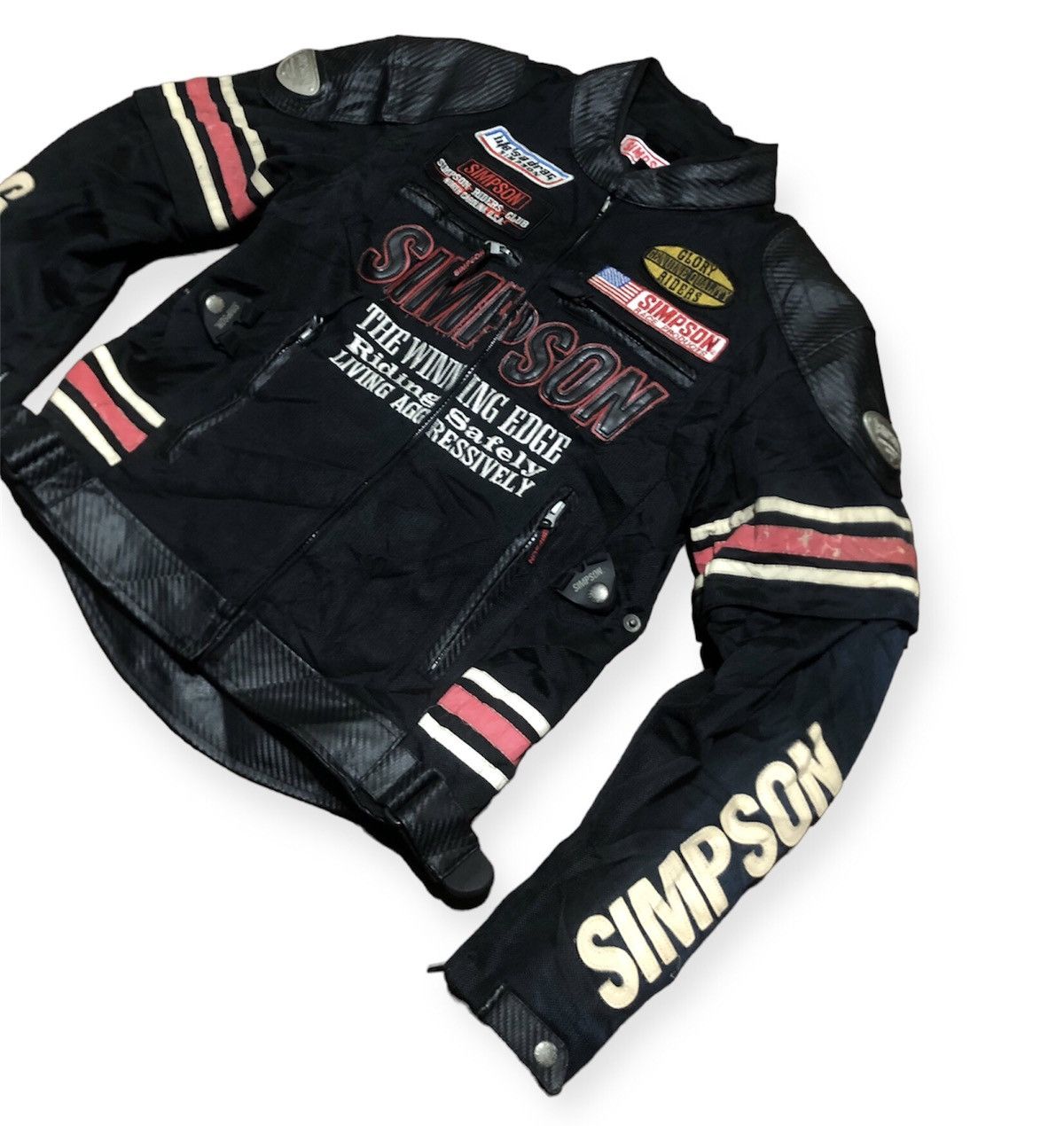 Vintage Rare Vintage Simpson Carbon Fiber Motorsports racing jacket ...