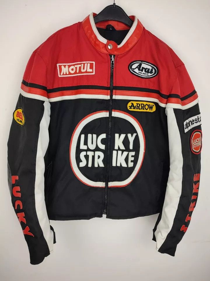 Vintage RARE Vintage 80s RACING JACKET Lucky Strike size L | Grailed