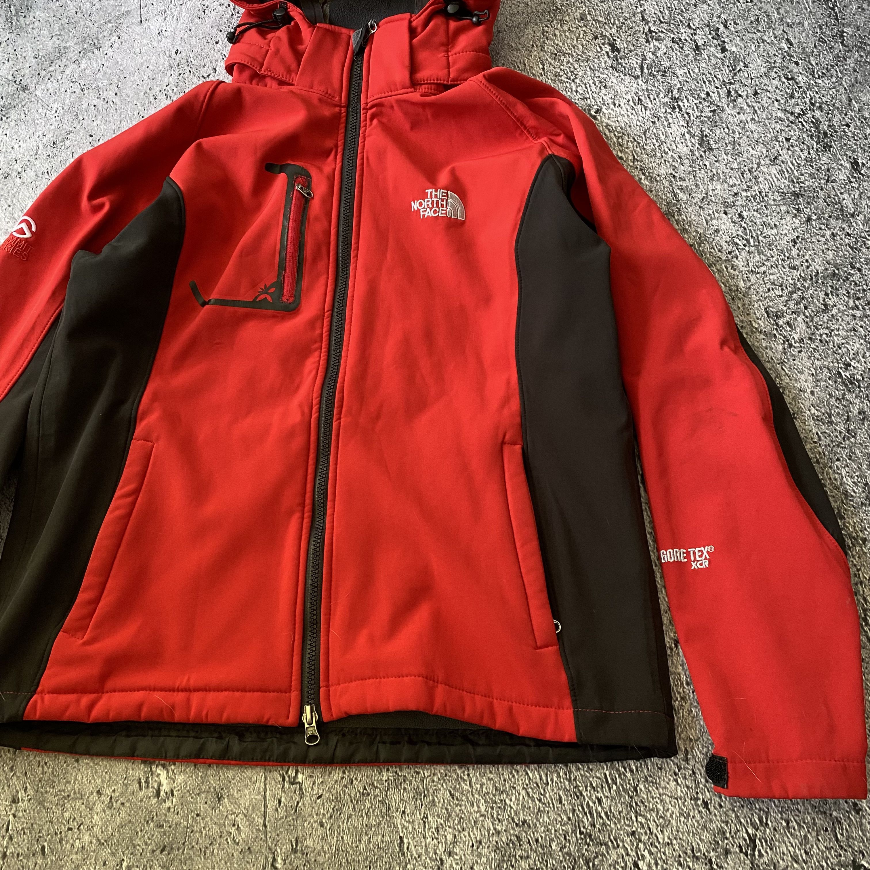 Vintage Vintage The North Face Soft Shell Fleece Jacket Red | Grailed