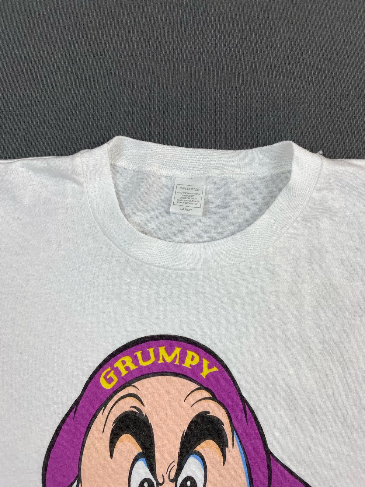 Disney × Streetwear × Vintage 1980’s Vintage Grumpy The Dwarf Graphic T ...