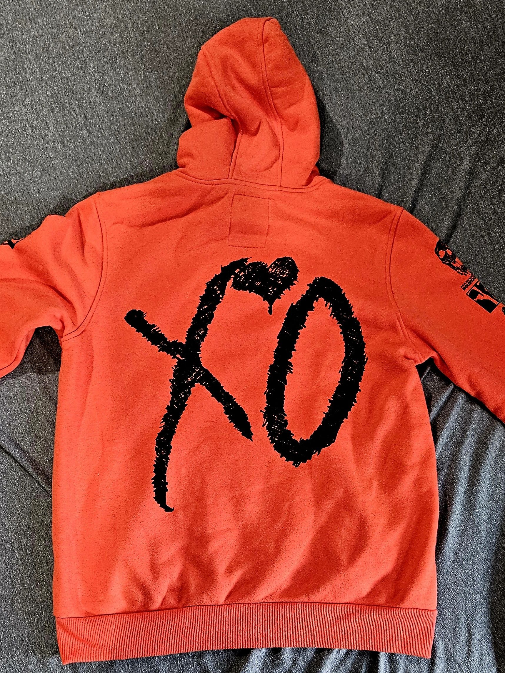 The Weeknd × XO Official The Weeknd orange 'XO' hoodie | Grailed