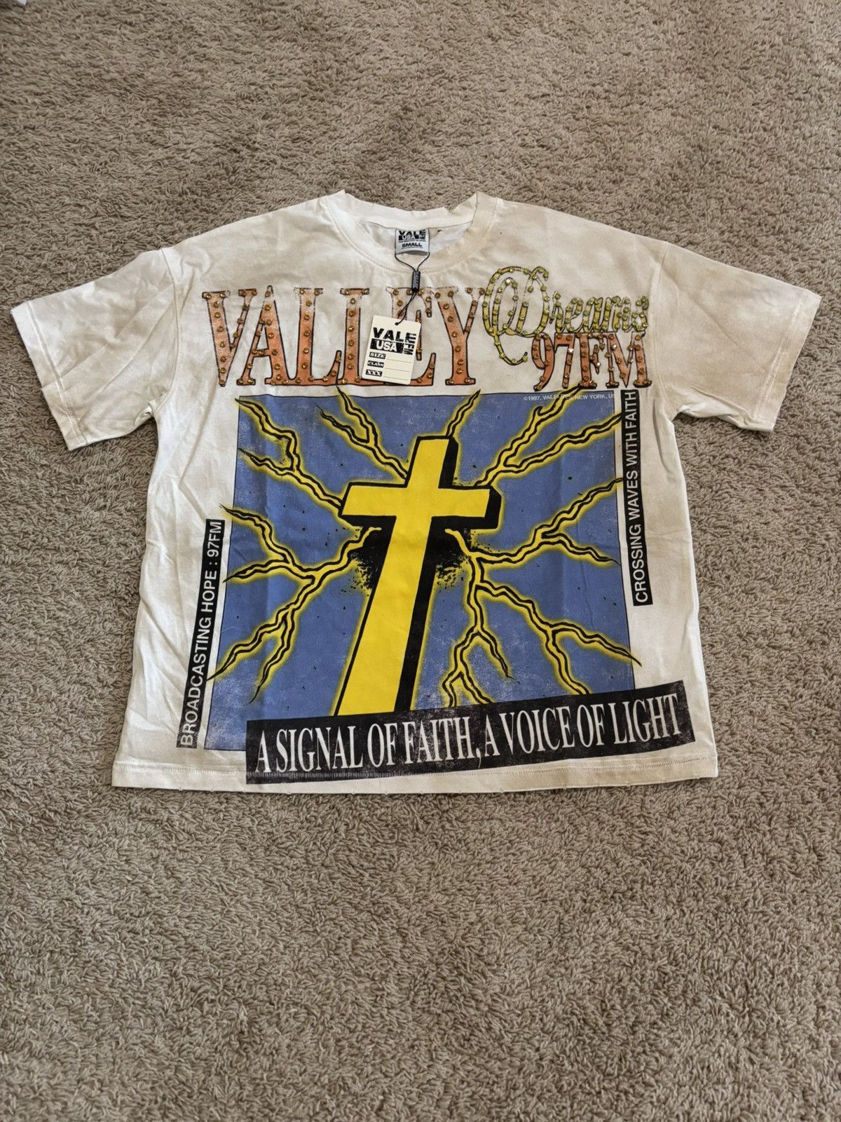 Vale Vale Valley Forever Thunder Cross Bling Tee Size Medium | Grailed