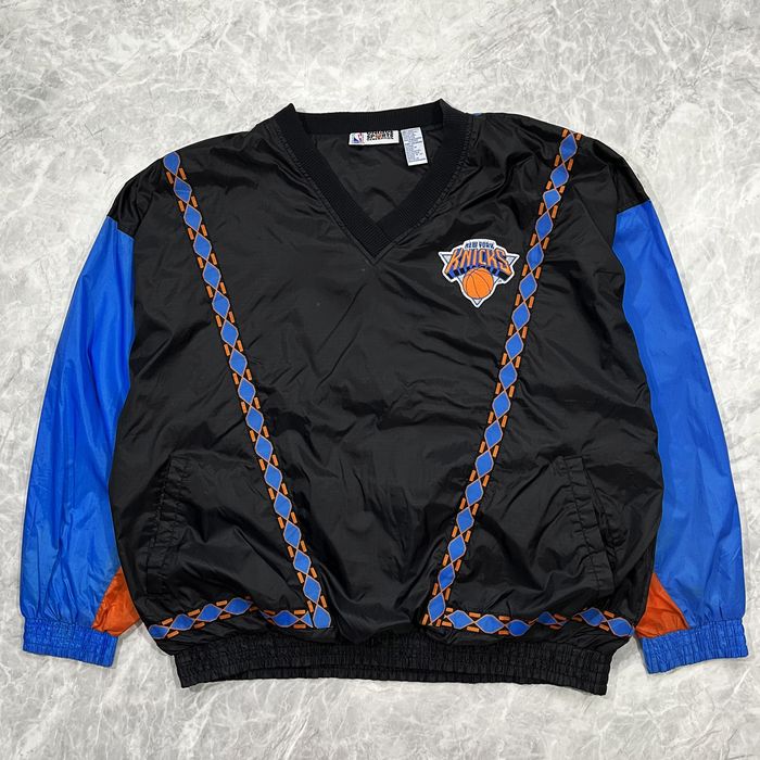 Vintage VTG 90s NBA NEW YORK KNICKS UNIQUE SPORTS PULLOVER JACKET | Grailed