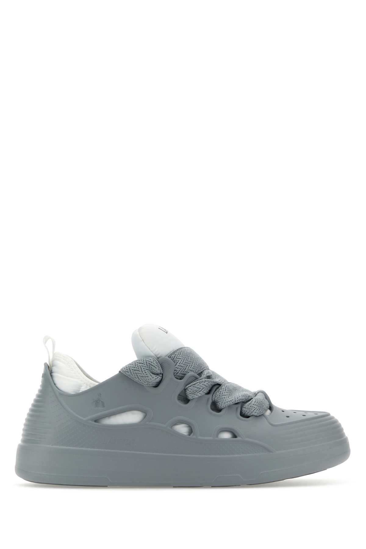 Lanvin Grey Rubber Curb Sneakers | Grailed