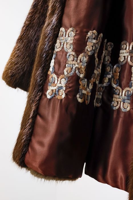 Hudsons Bay Hudson's Bay Company Striped Beaver Fur Car Coat | Grailed