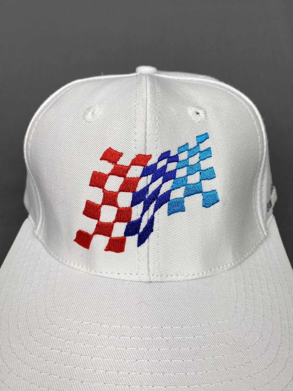 Vintage 1990’s Vintage BMW Motorsport Checkered Flag Embroidery Hat ...
