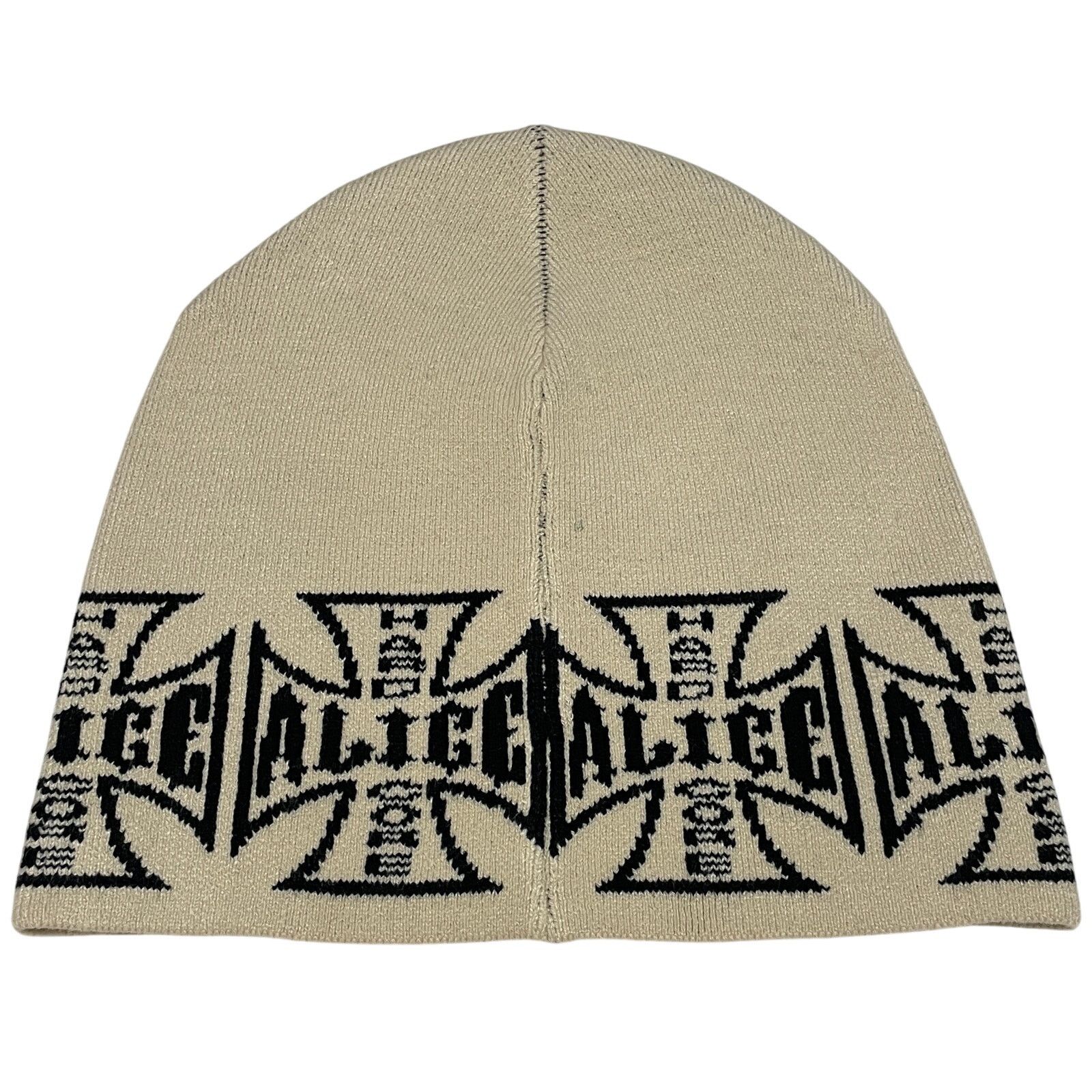 Alice Hollywood BNWT Alice Hollywood Brown Chopper Jaquard Beanie | Grailed