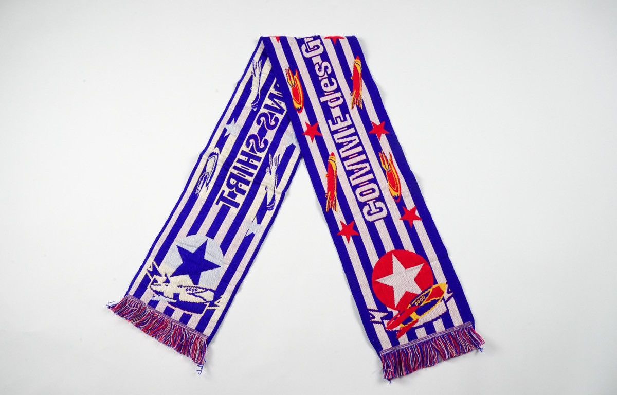 Comme des Garcons Intarsia Rocket Football Scarf | Grailed