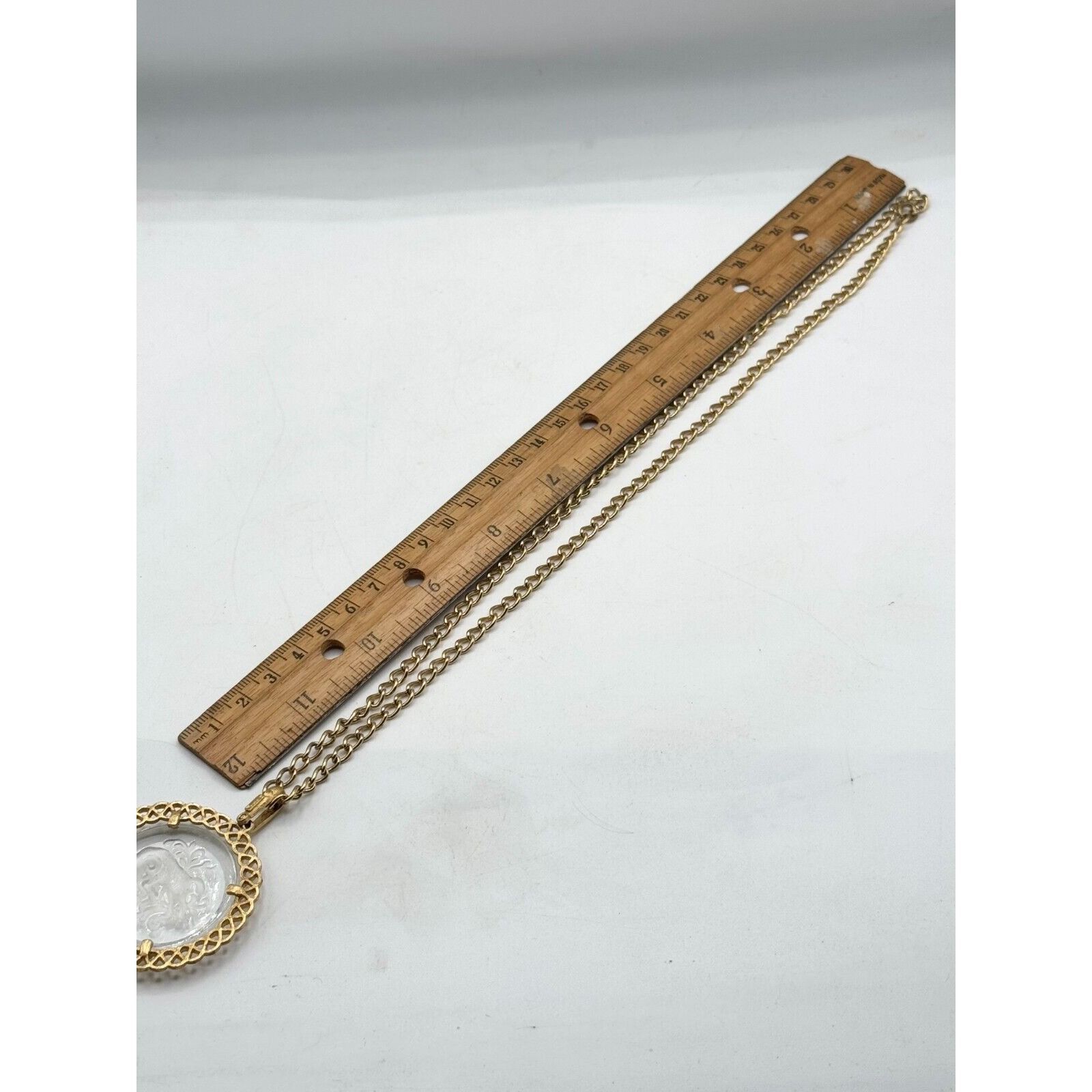 Vintage Vintage Crown Trifari Zodiac Horoscope Intaglio Glass Pendan ...