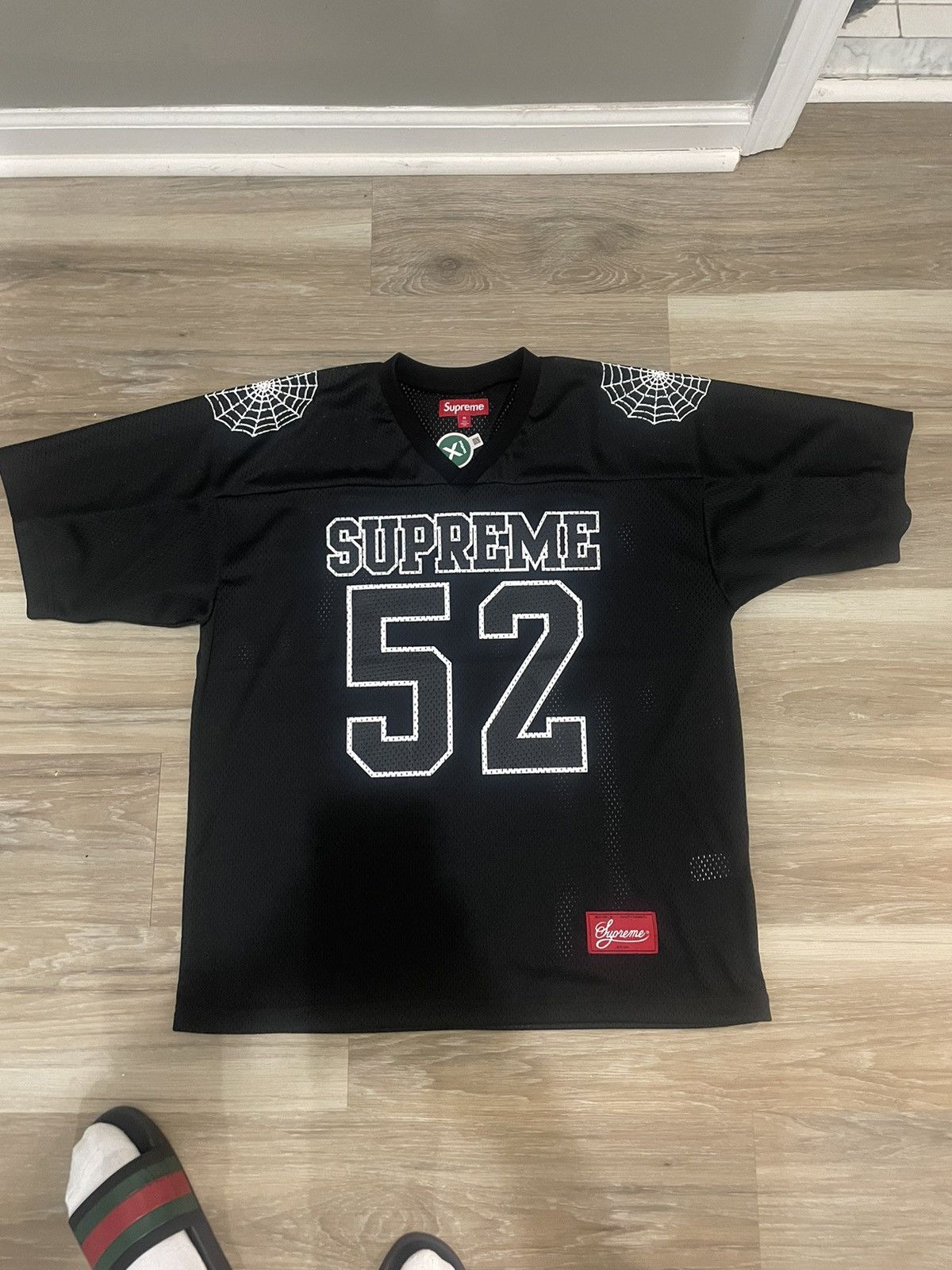 Supreme Supreme spiderweb football jersey | Grailed