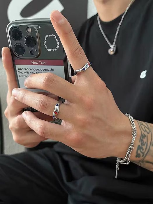 Streetwear Retro punk rings | Grailed