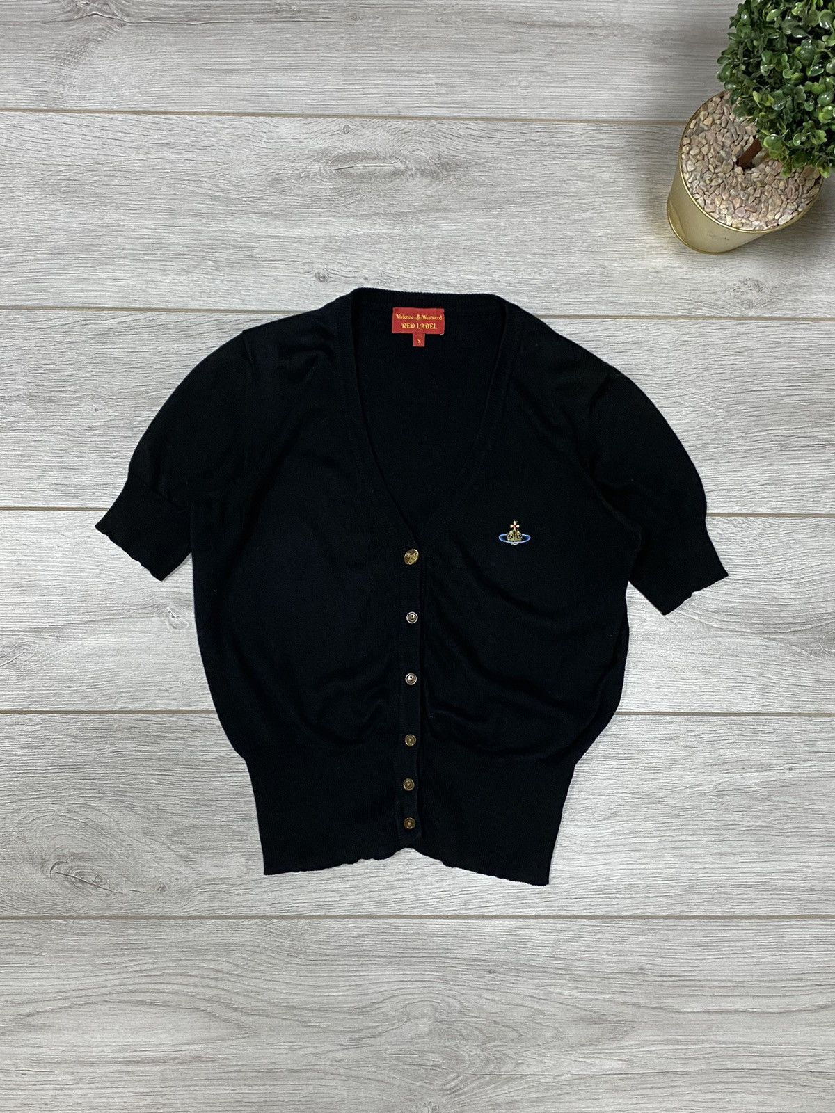 Vintage Vivienne Westwood red label buttons cardigan orb | Grailed