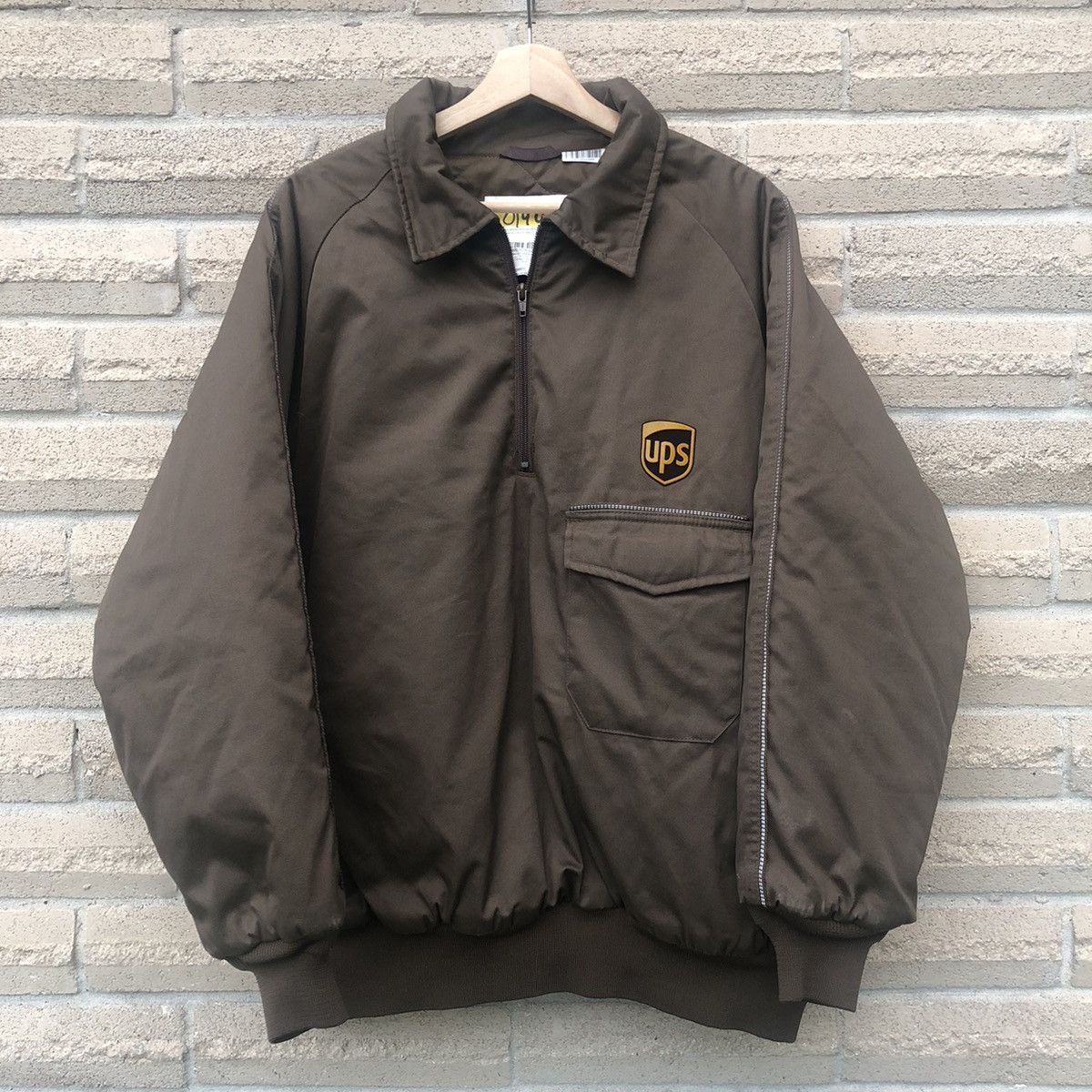 Streetwear × Vintage UPS Insulated Puffer Jacket Coat Employee Uniform ...