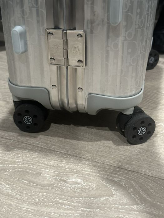 Dior Dior Rimowa Monogram Aluminum Cabin Suitcase | Grailed