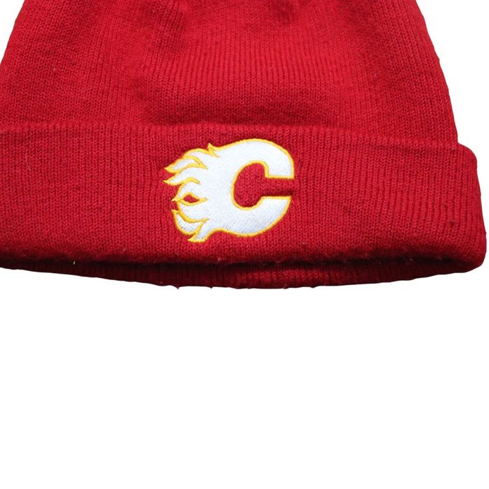 Vintage Vintage 90's Calgary Flames winter toque hat | Grailed