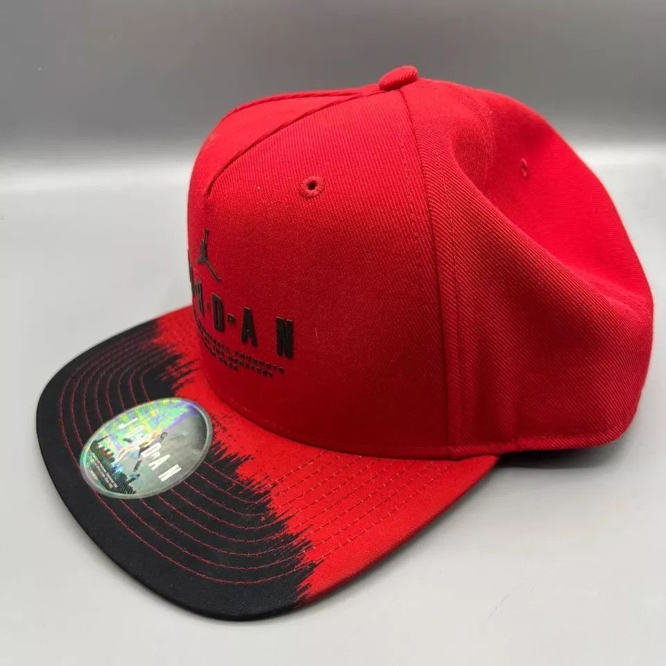 Jordan Brand Air Jordan Hat Men Red Black Jumpman Snap Back Cap | Grailed