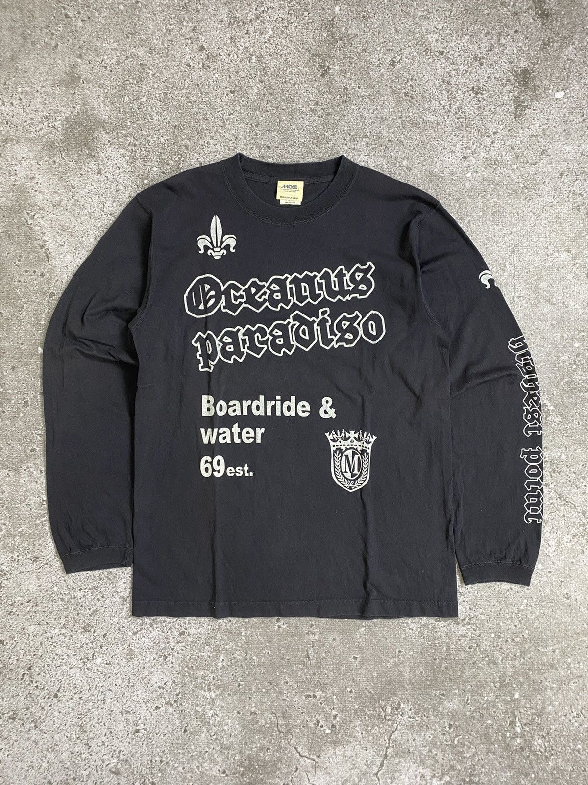 In The Attic Y2k Moss poem longsleeve | Grailed
