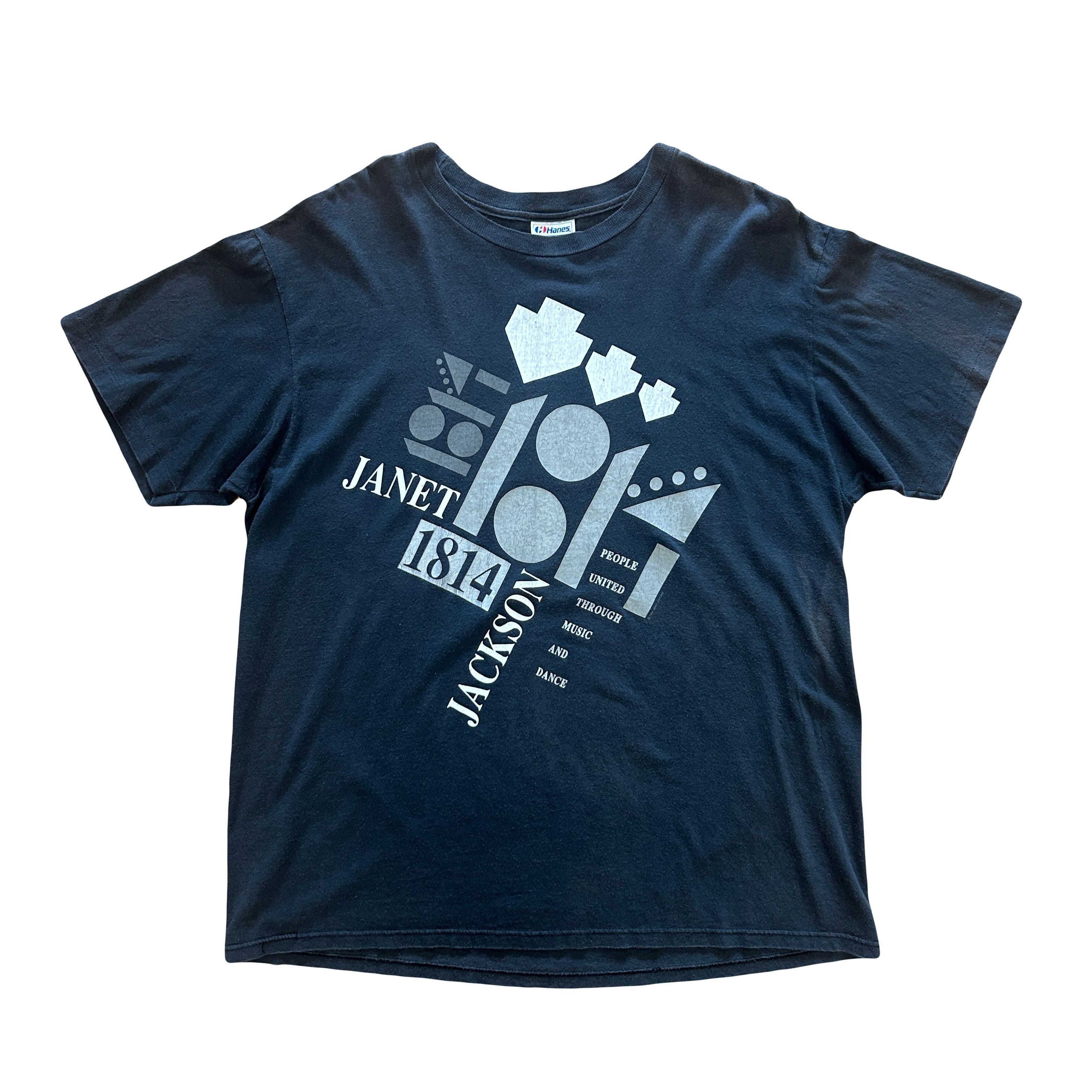 Vintage 1990 Janet Jackson 'The Rhythm Nation 1814 World Tour Tee | Grailed