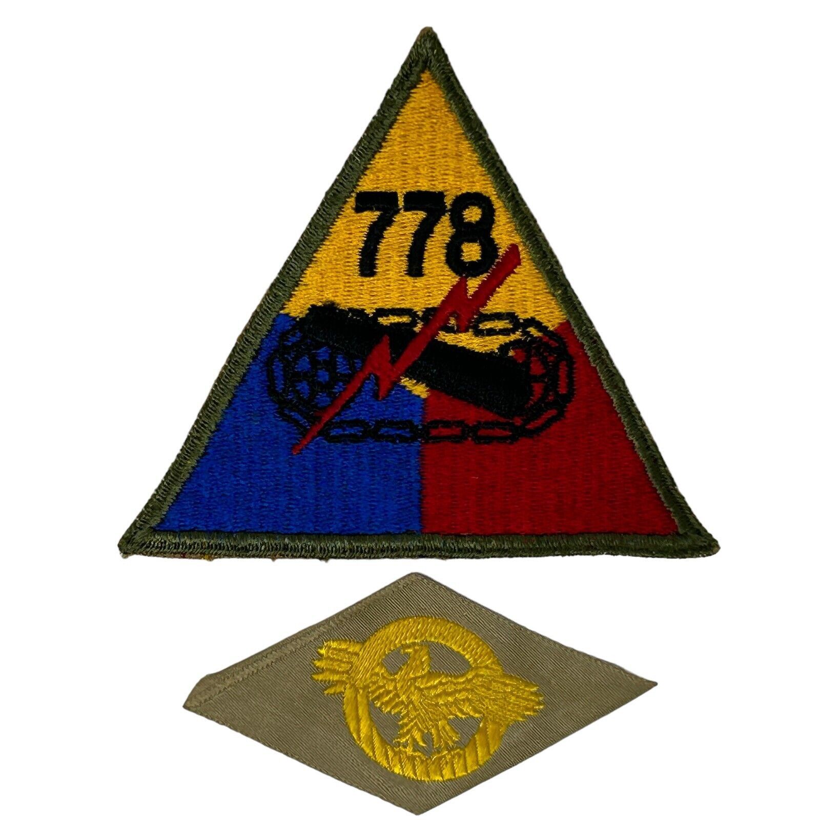 Vintage 2 Vintage WWII Patches 778th Tank Battalion & Honorable Disc ...
