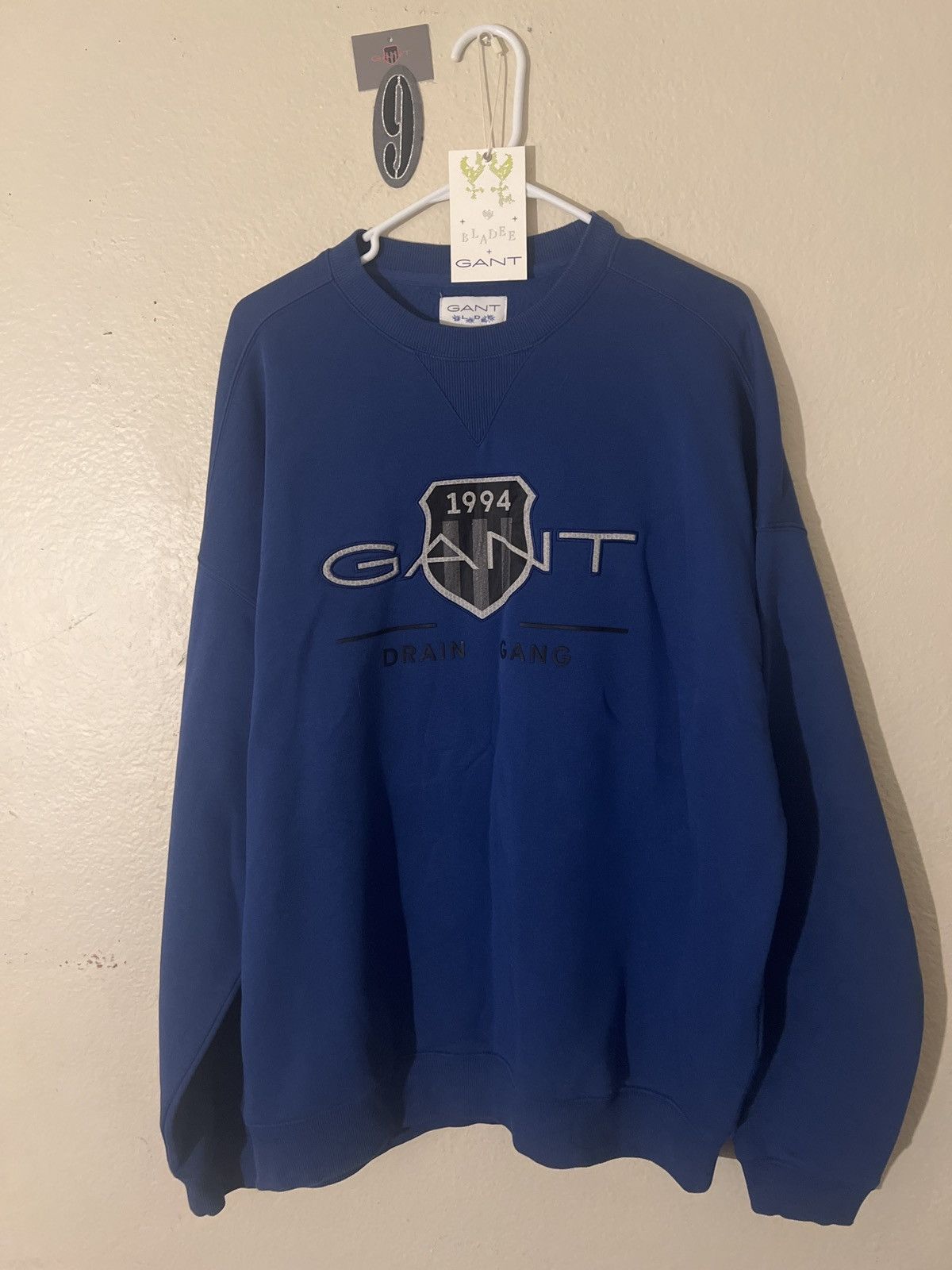 Drain Gang × Gant Gant Bladee blue sweater | Grailed