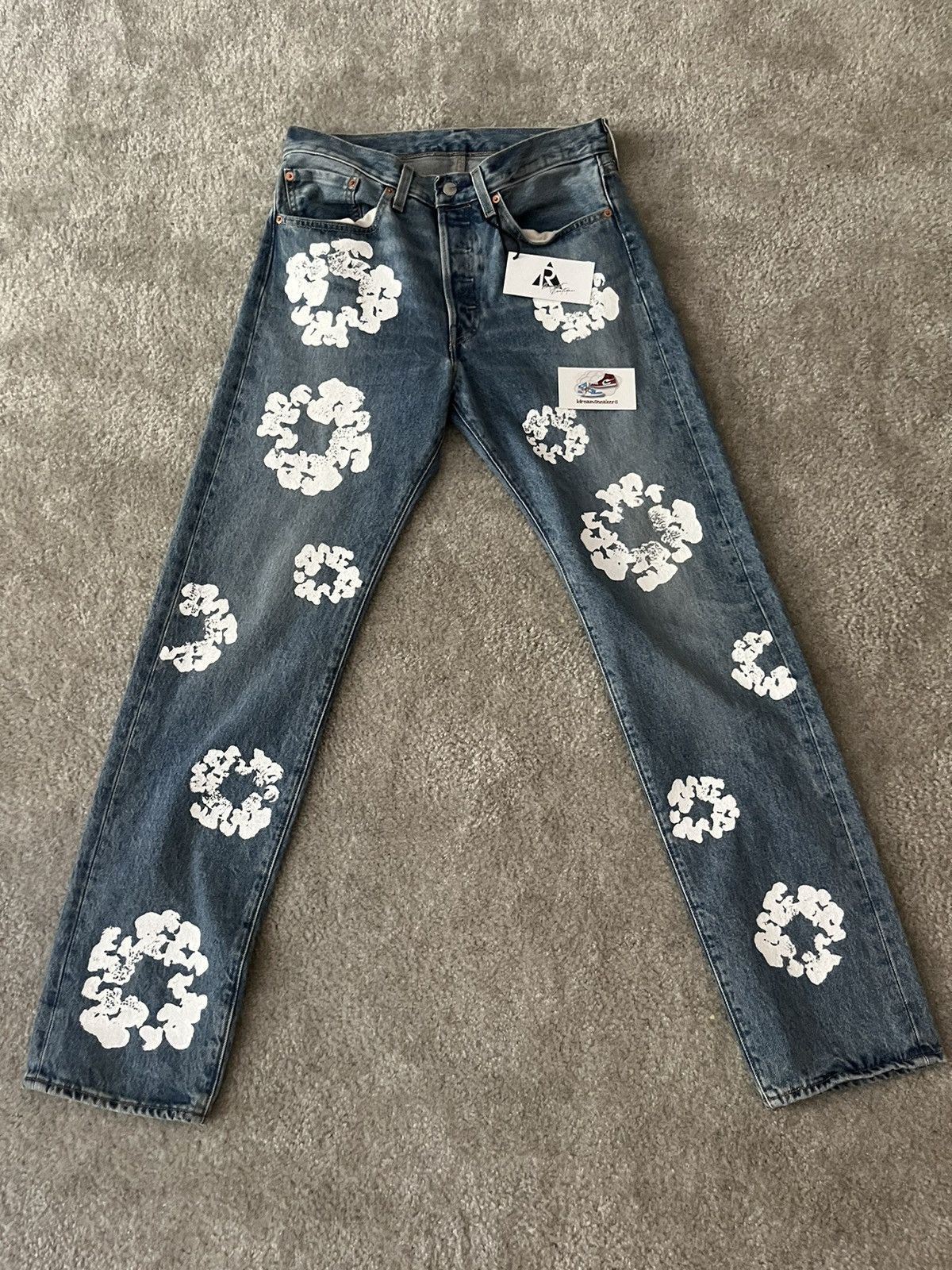 DENIM TEARS Denim Tears wreath Jean light wash | Grailed