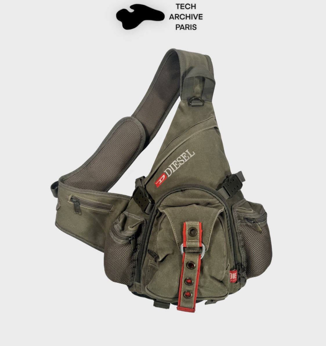 Diesel RARE 2000s Vintage Technical Diesel Sling Bag | Grailed