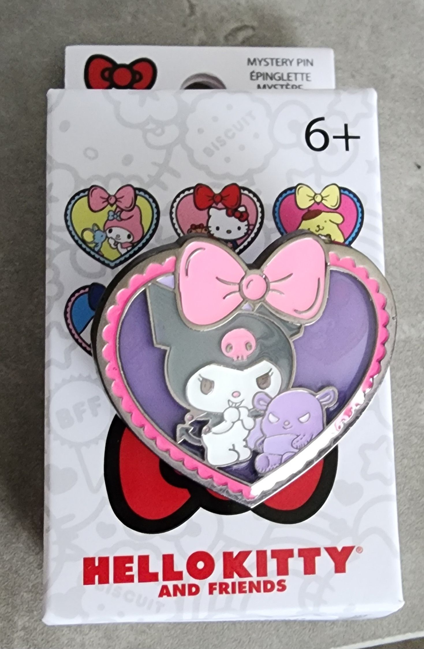Unkwn Loungefly Hello Kitty And Friends Duo Heart Pin Kuromi Baku | Grailed