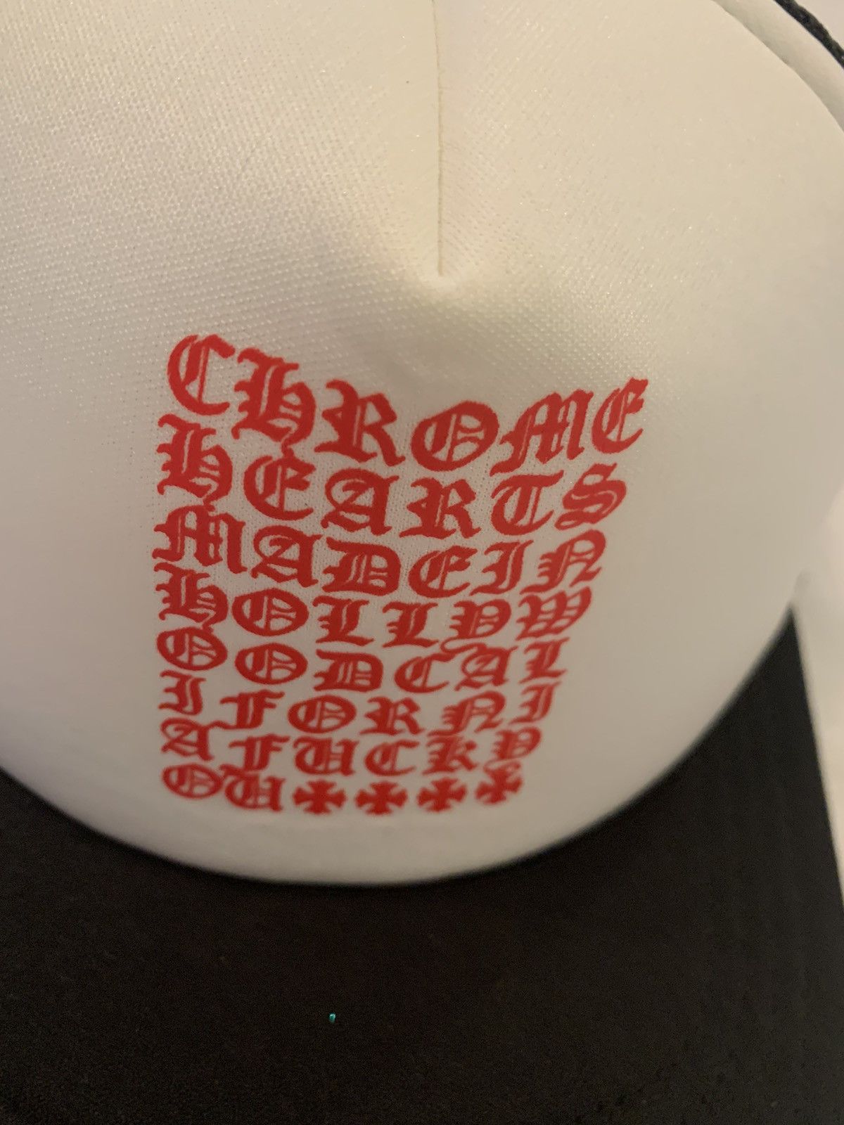 Chrome Hearts Chrome Hearts Eye Chart Trucker Hat | Grailed