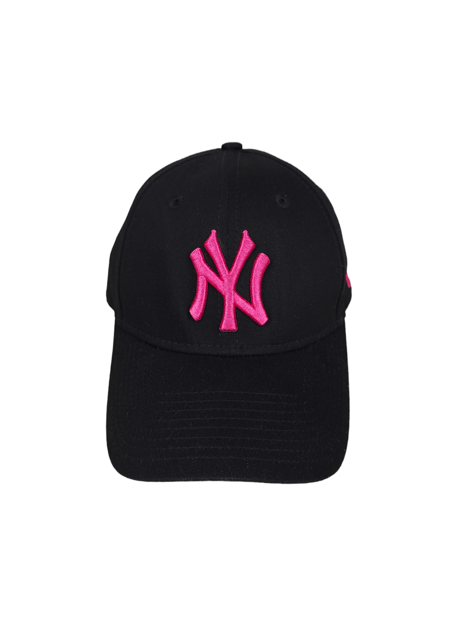 New Era 💎 New Era Pink NY Yankees Logo Black Hat Cap y2k | Grailed