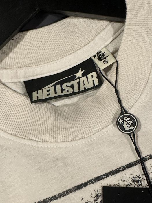 HELLSTAR HELLSTAR - WHITE BRAINWASHED TEE | Grailed