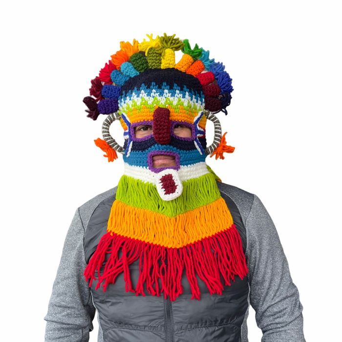Other ⭐OZ Handmade Exotic Adult Mask Aya Diablo Huma Incas Ecuador ...