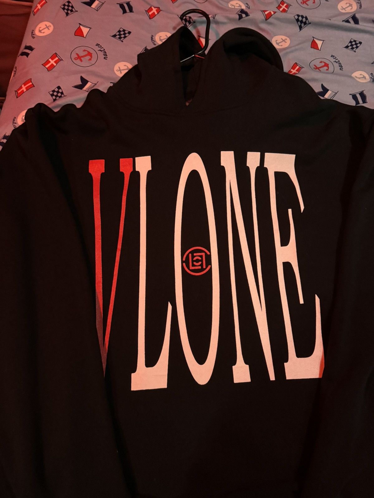 Clot × Vlone Vlone x Clot Dragon Black Hoodie | Grailed