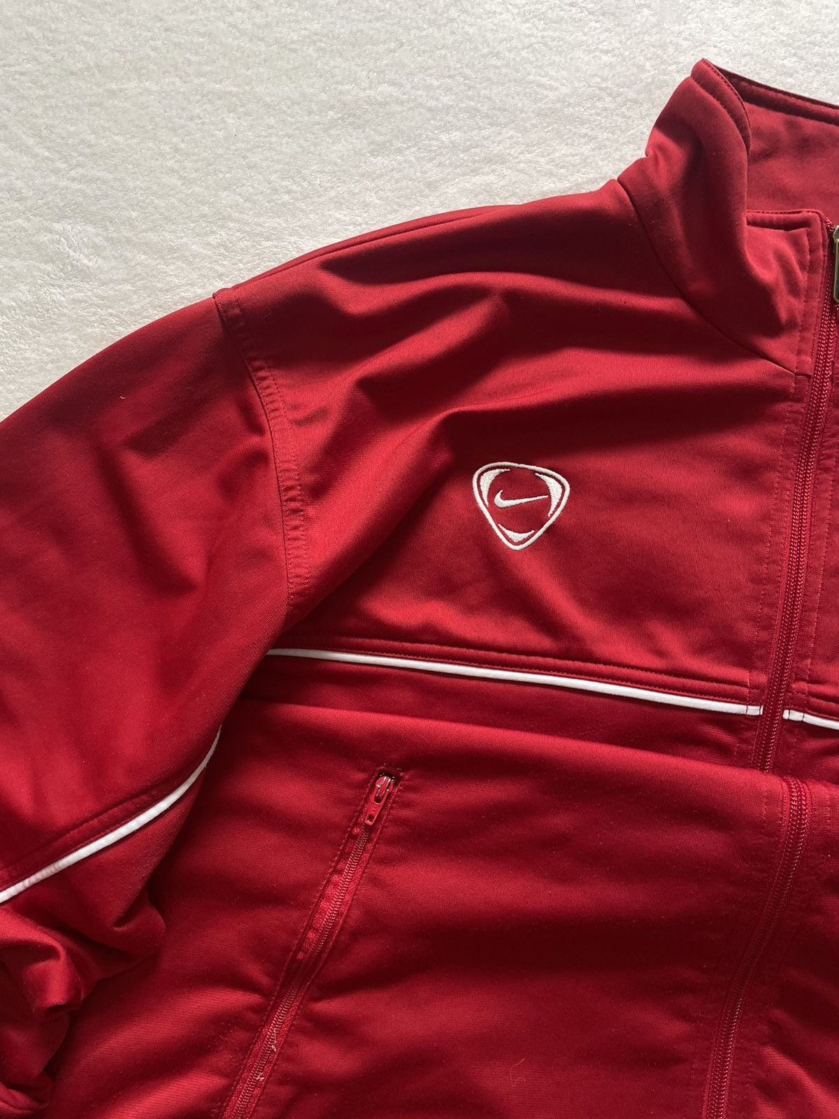 Nike 🎈 NIKE TEAM RETRO TRACK JACKET Y2K 90’s SWOOSH LOGO | Grailed