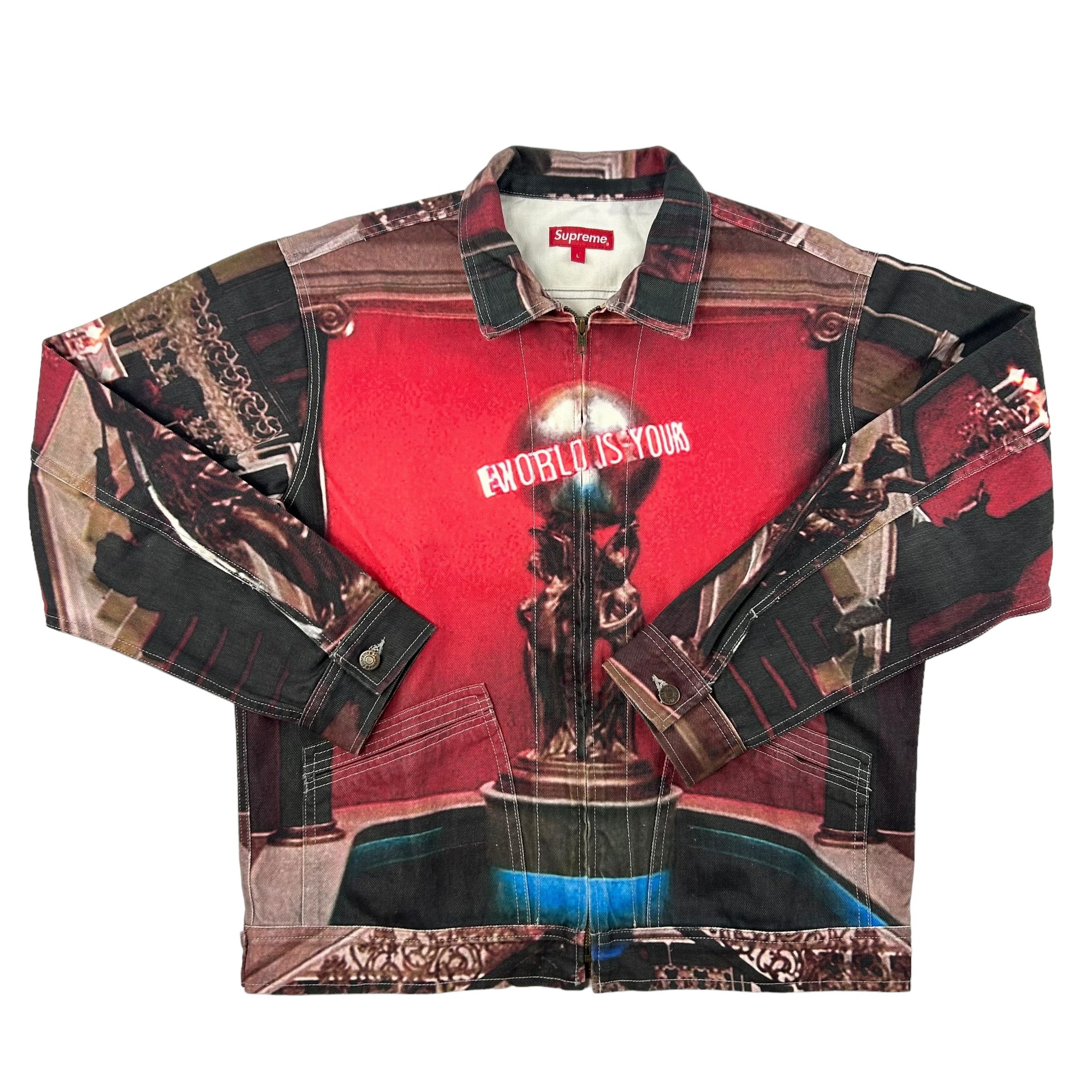 Supreme FW17 Supreme x scarface the world is yours denim jacket | Grailed