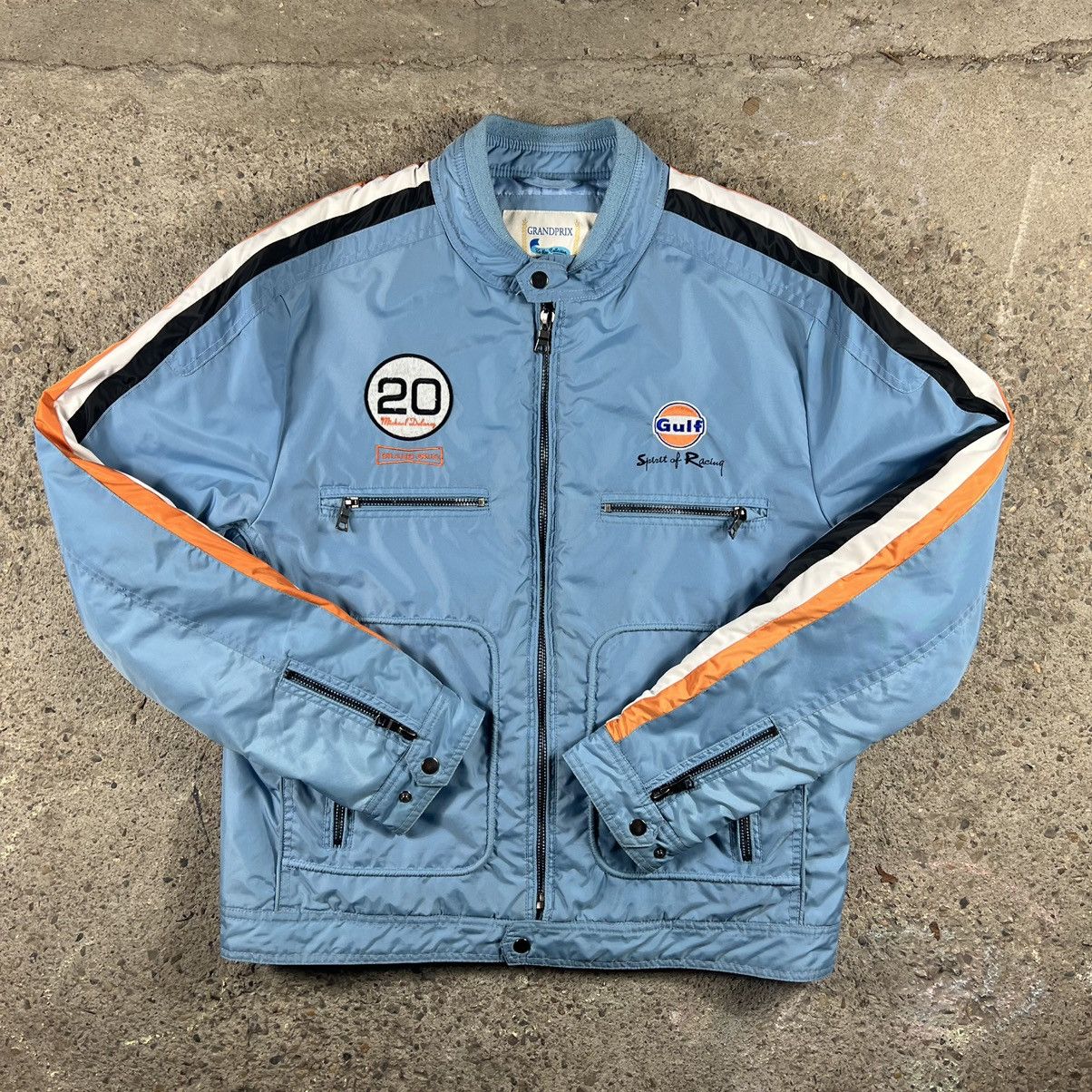 Ferrari × Racing × Vintage Vintage Gulf Racing F1 Jacket avant garde ...