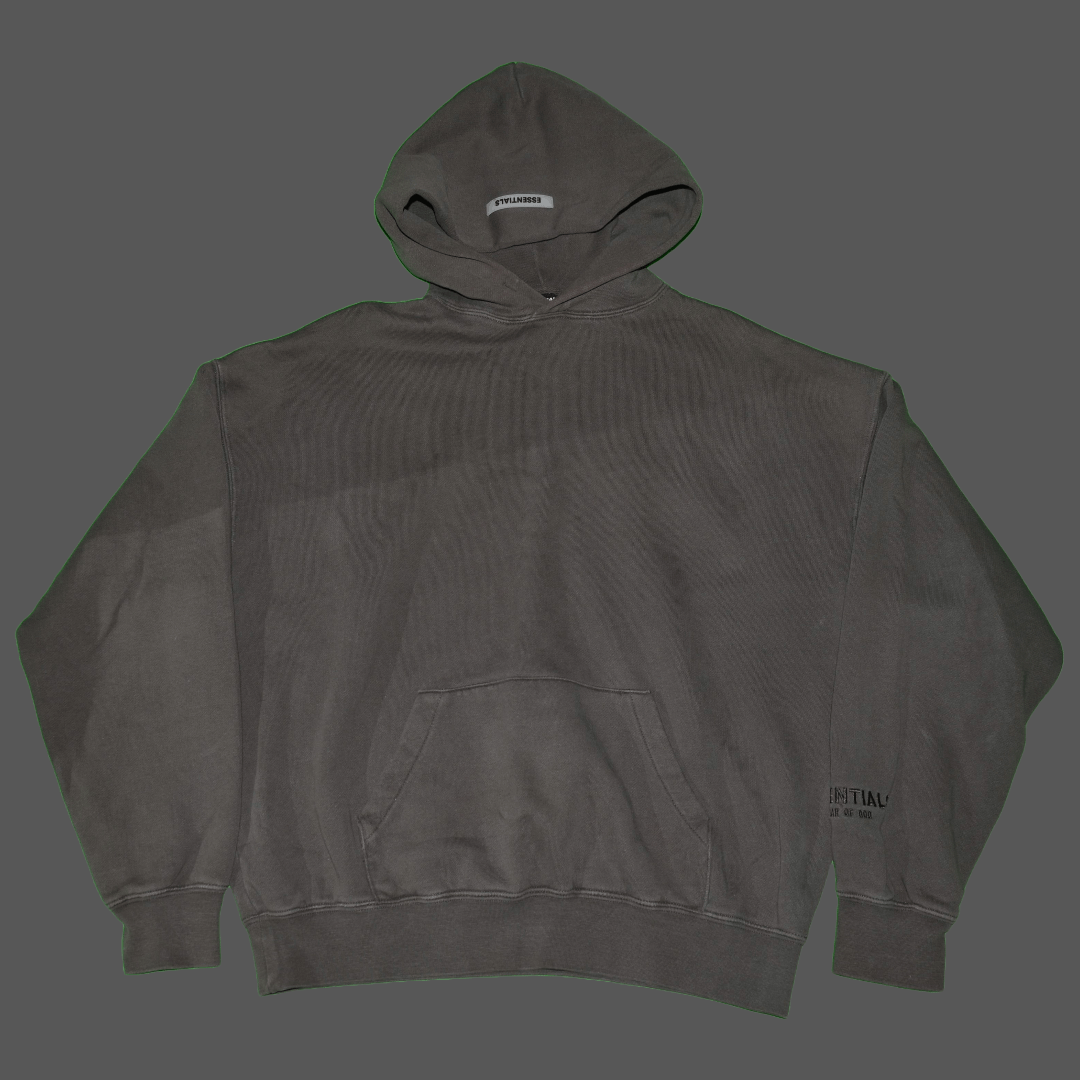 Fear of God essentials fog hoodie. | Grailed