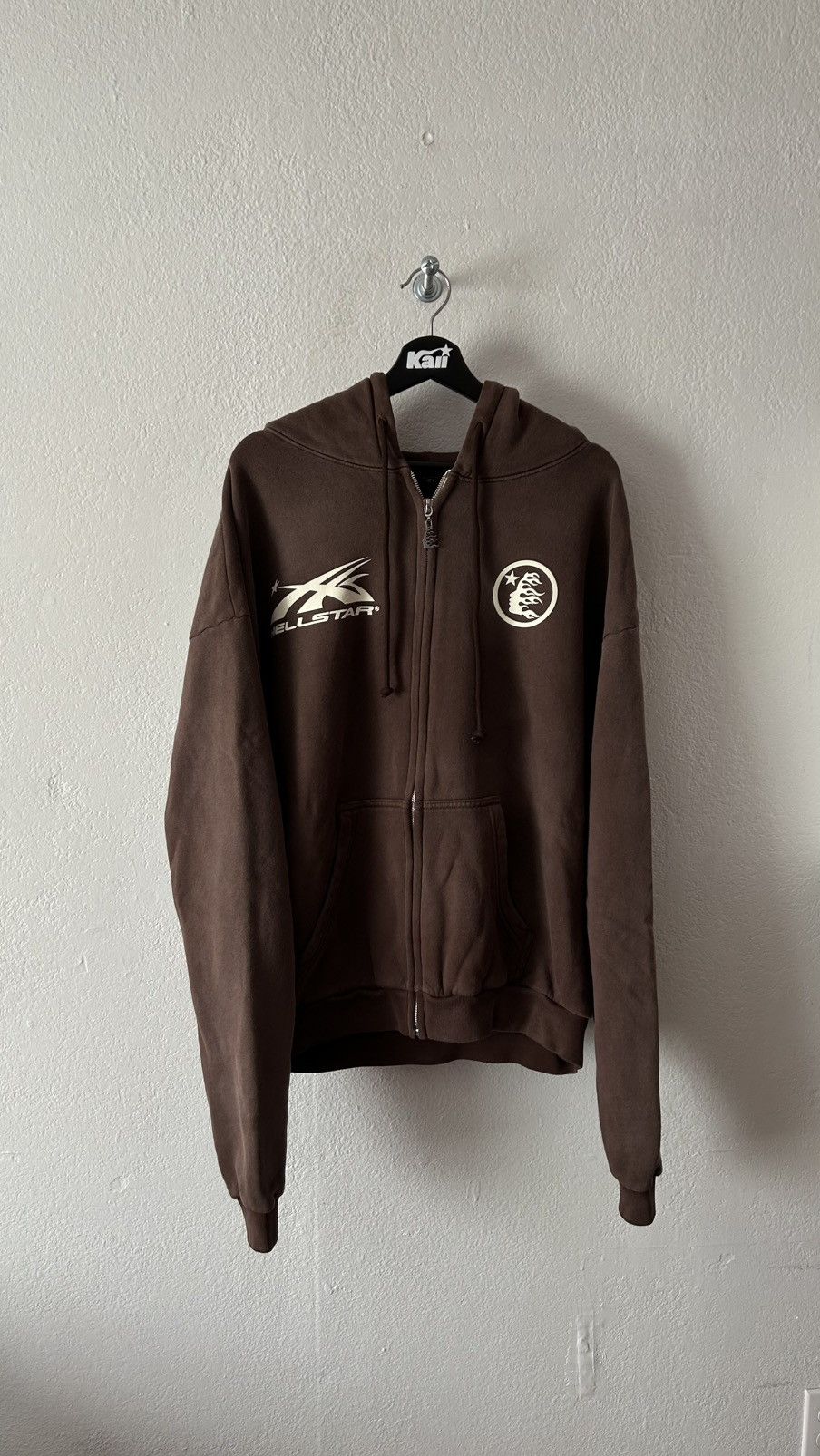 HELLSTAR Hellstar Brown Zip Up | Grailed